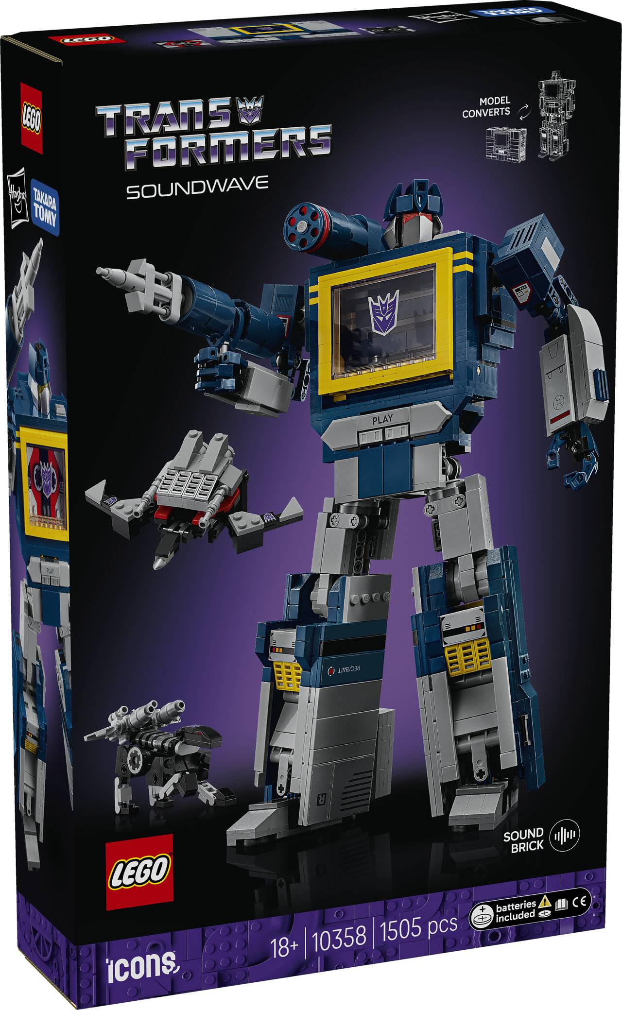 LEGO® Icons 10358 Transformers: Soundwave - Build and Play Australia