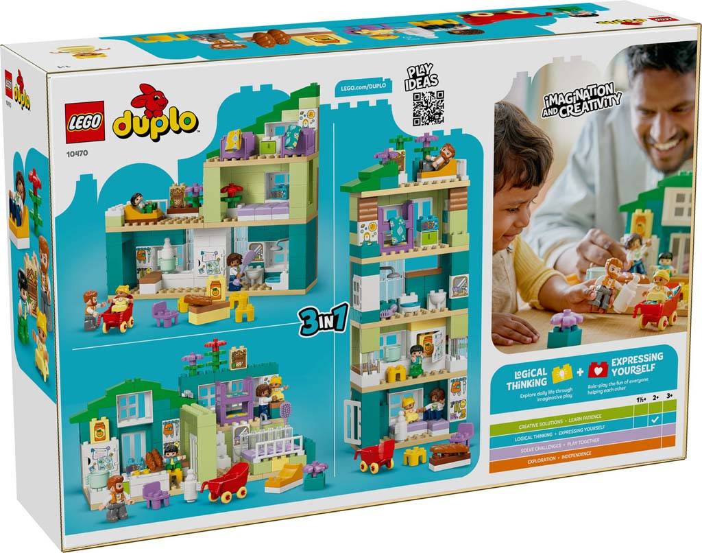 LEGO® DUPLO® 10470 3 in 1 Modern Family House with Figures - Build and ...
