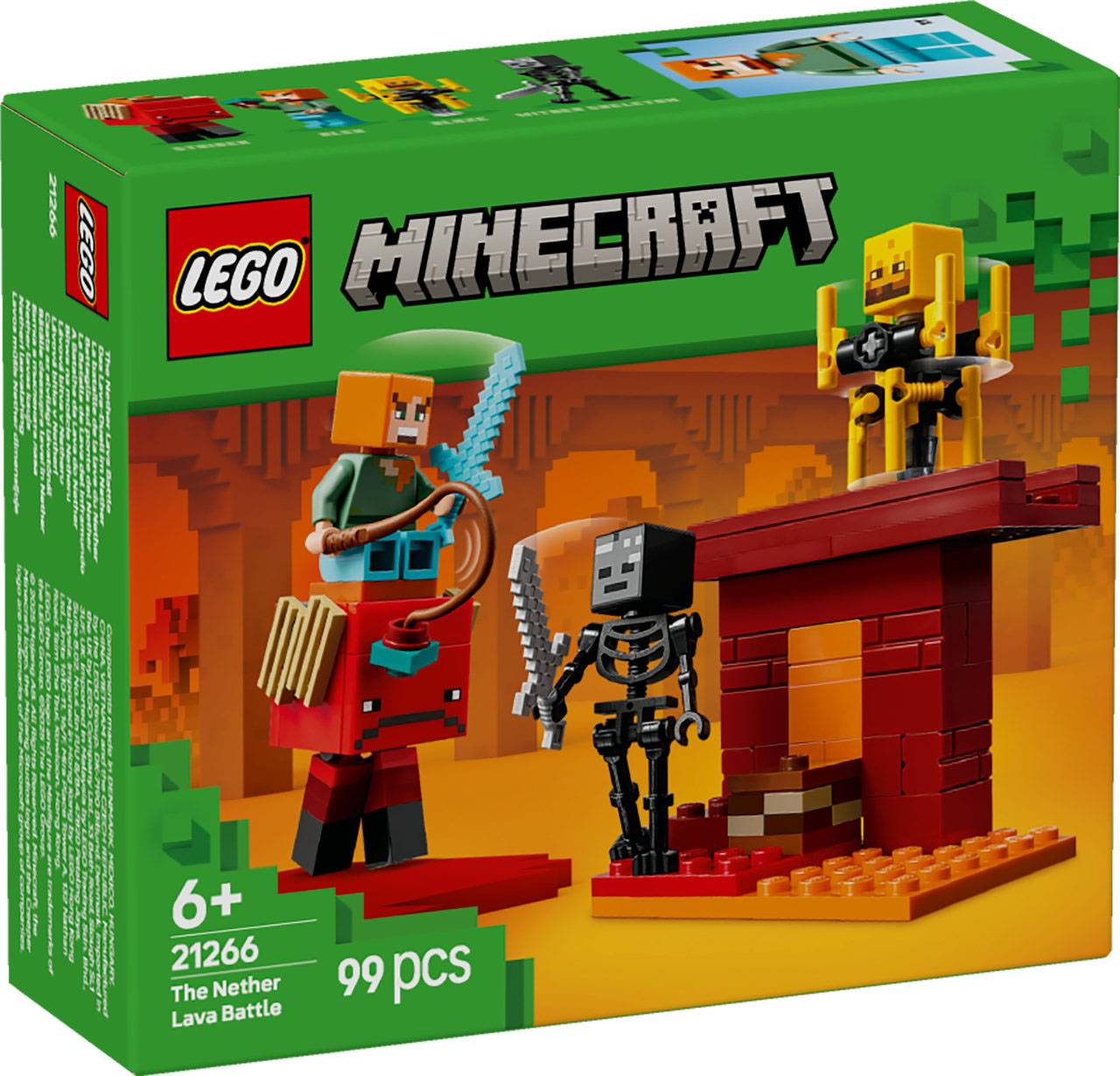 LEGO® Minecraft 21266 The Nether Lava Battle - Build and Play Australia