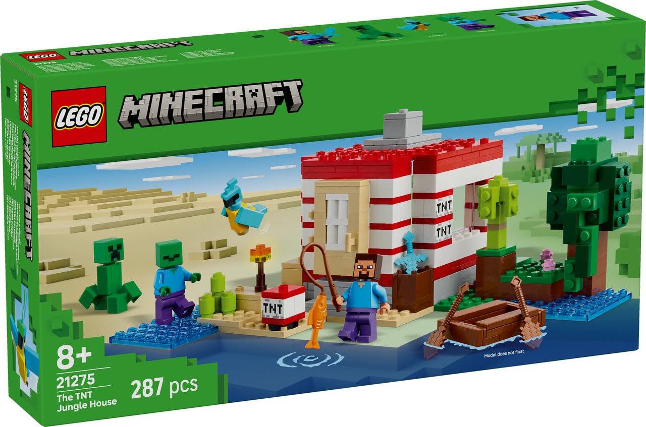 LEGO® Minecraft 21275 The TNT Jungle House - Build and Play Australia
