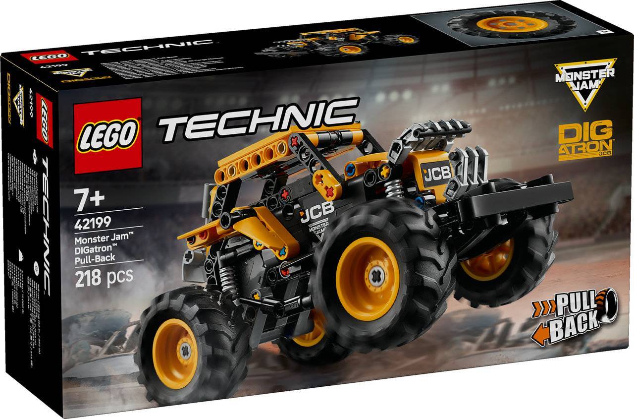 LEGO® Technic 42199 Monster Jam™ DIGatron™ Pull-Back - Build and Play ...