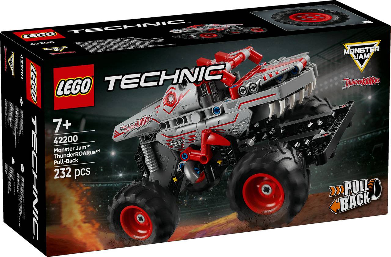 LEGO® Technic 42200 Monster Jam™ ThunderROARus™ Pull-Back - Build and ...
