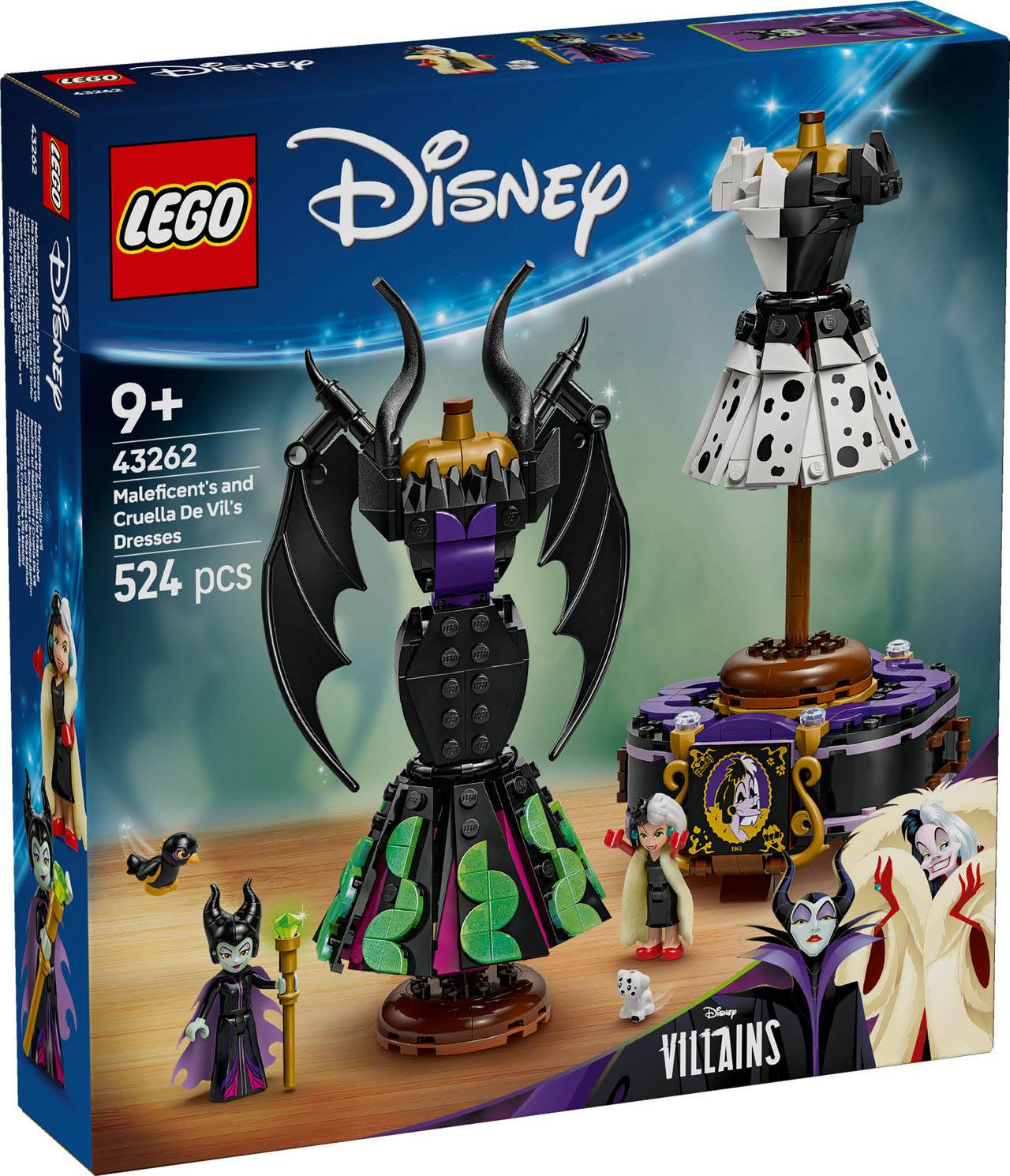LEGO® Disney 43262 Maleficent’s and Cruella De Vil’s Dresses - Build ...
