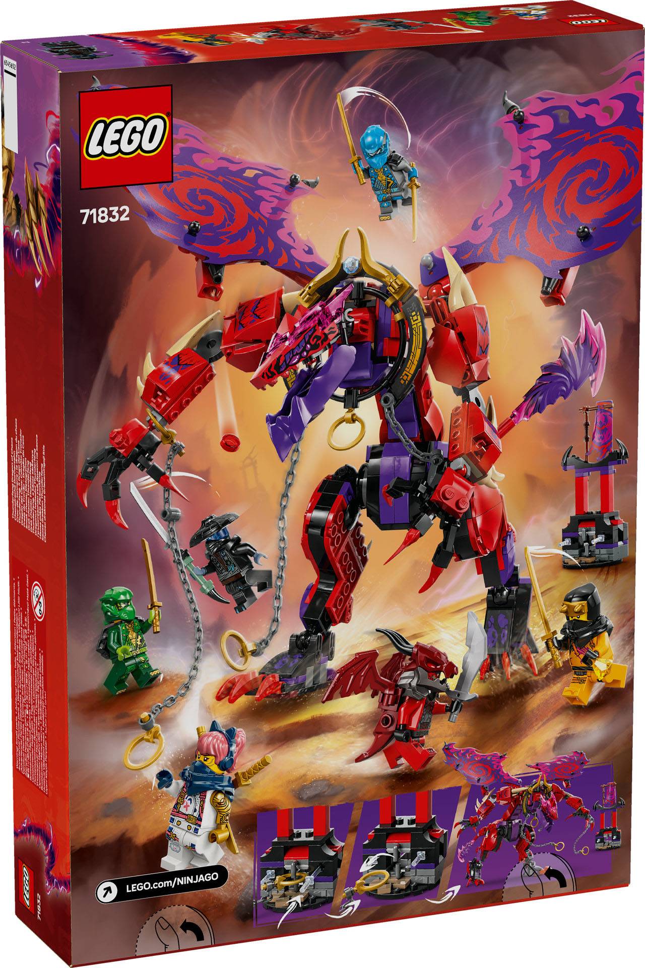 LEGO® Ninjago 71832 Thunderfang Dragon of Chaos - Build and Play Australia