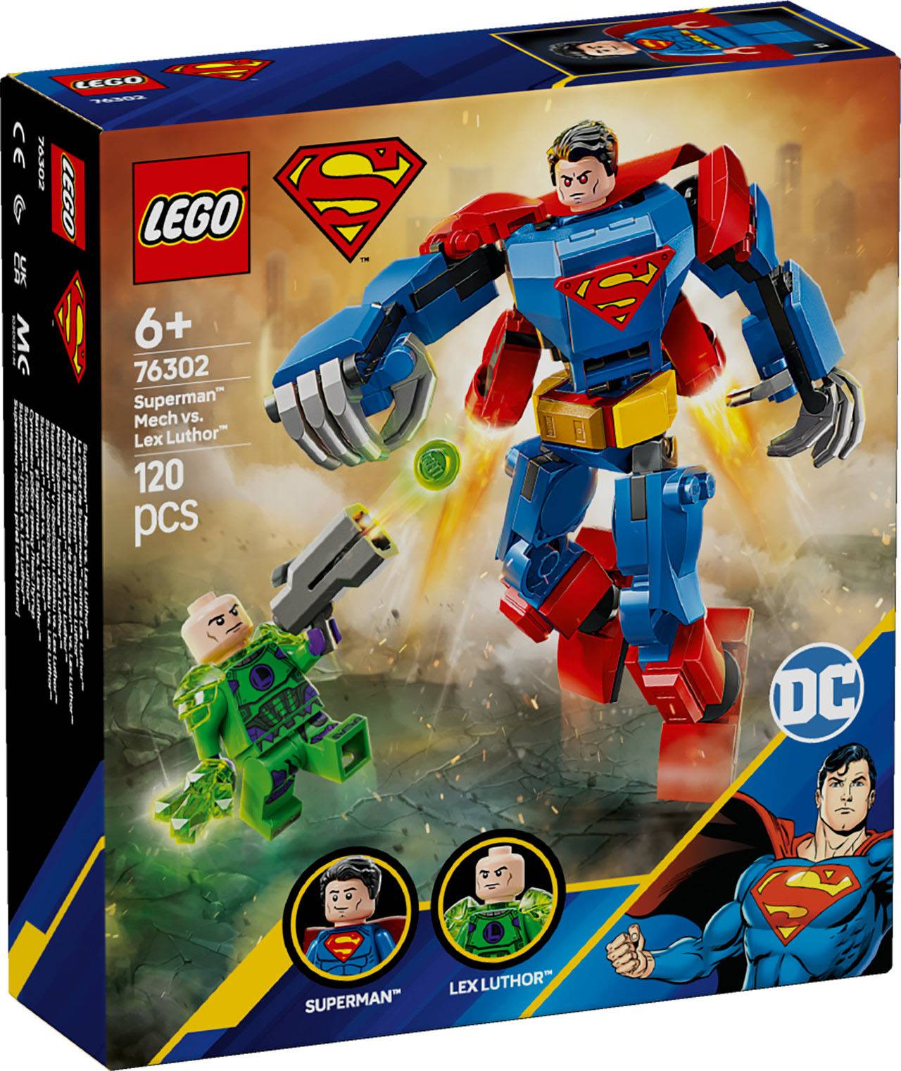 LEGO® DC Comics Super Heroes 76302 Superman™ Mech vs. Lex Luthor ...