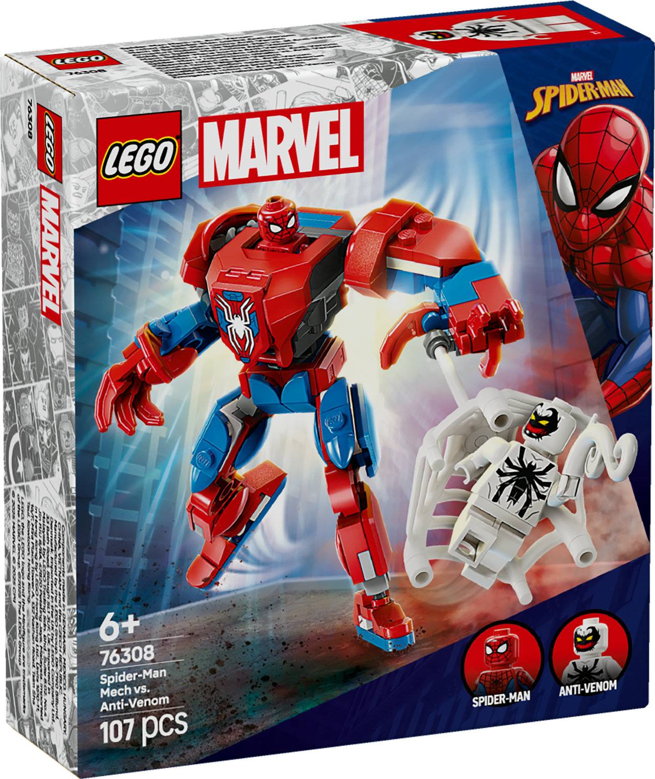 LEGO® Super Heroes 76308 Spider-Man Mech vs. Anti-Venom - Build and ...
