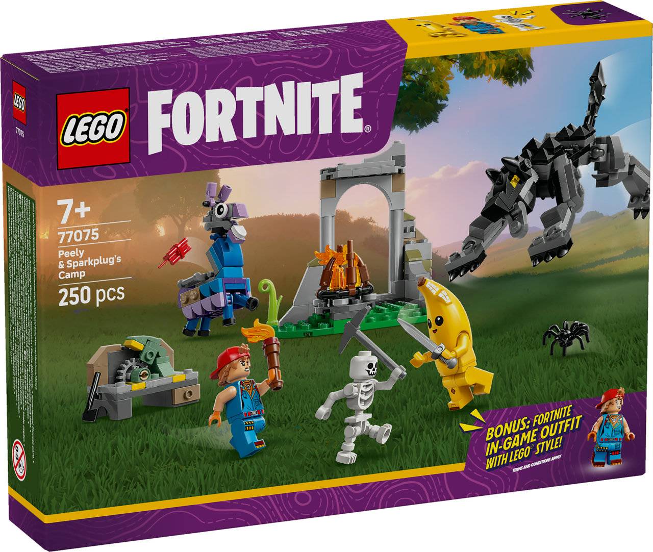 LEGO® Fortnite 77075 Peely & Sparkplug’s Camp - Build and Play Australia